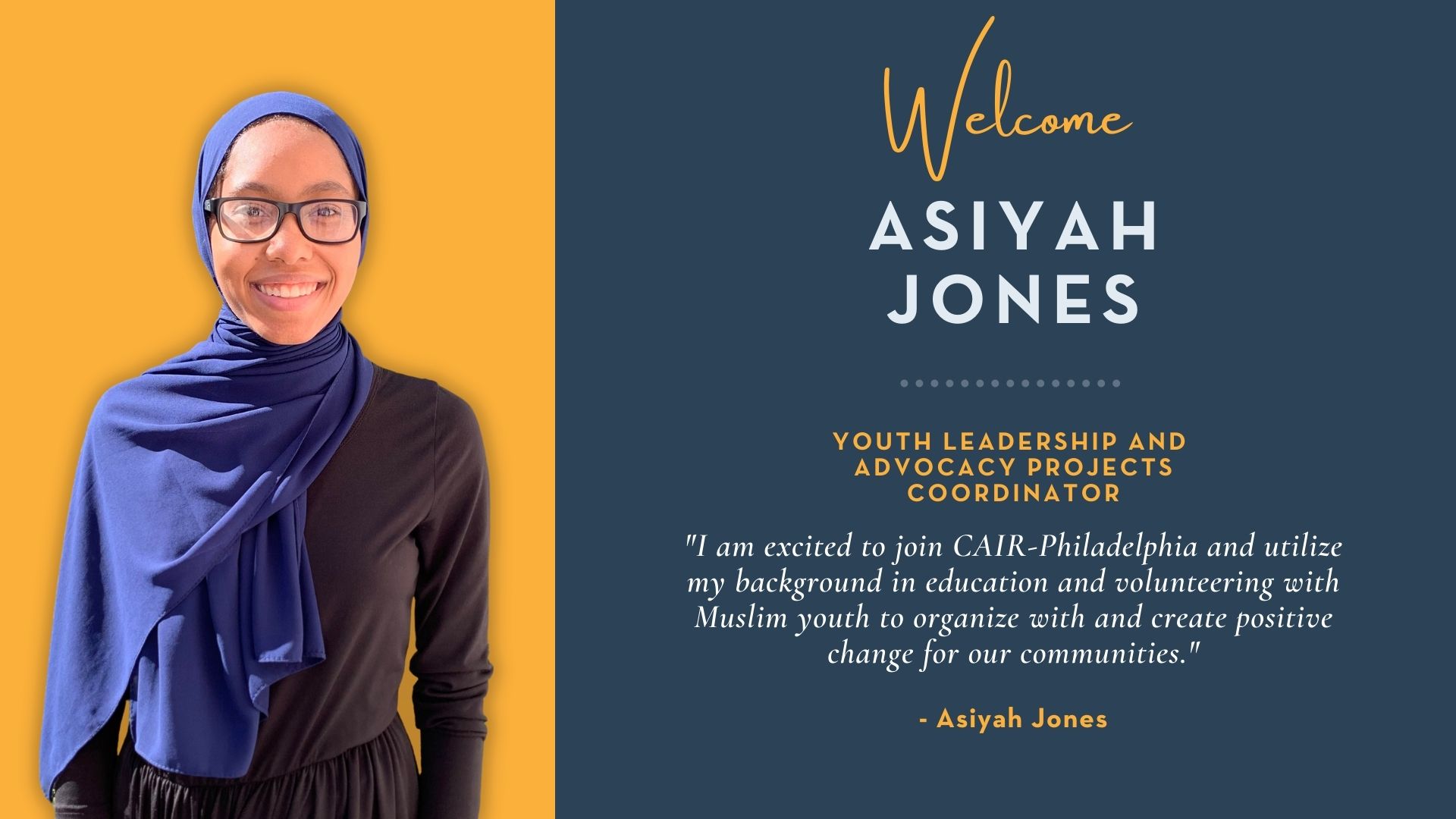 Welcome Asiyah Jones as Youth Leadership and Advocacy Projects ...
