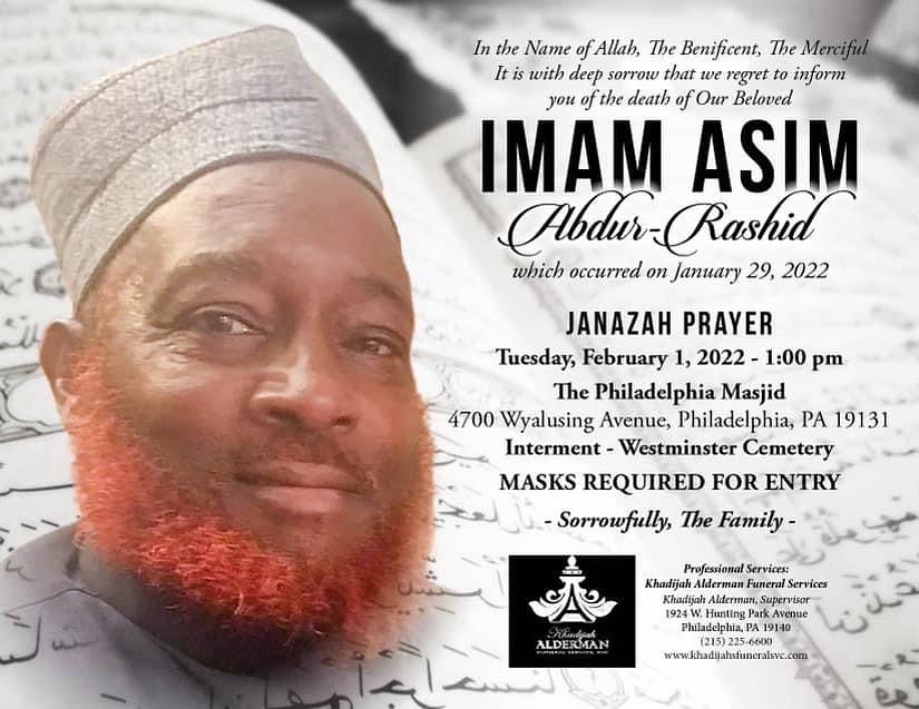 CAIR-Philadelphia Offers Condolences on Passing of Imam Asim Abdur ...